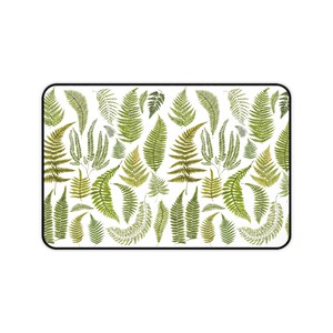 Vintage Botanical Fern Desk Mat | Botanical Mouse Pads | Forest Ferns ...