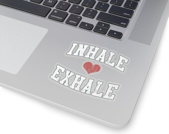 Inhale Exhale Sticker | Etsy