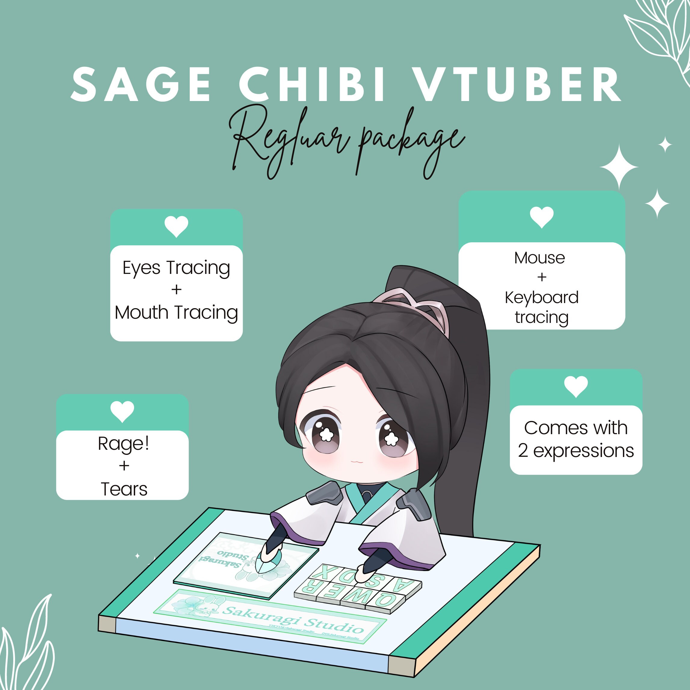 Sage Valorant Chibi Vtuber LIVE2D Model, Rigged, Ready to Use, Skills ...