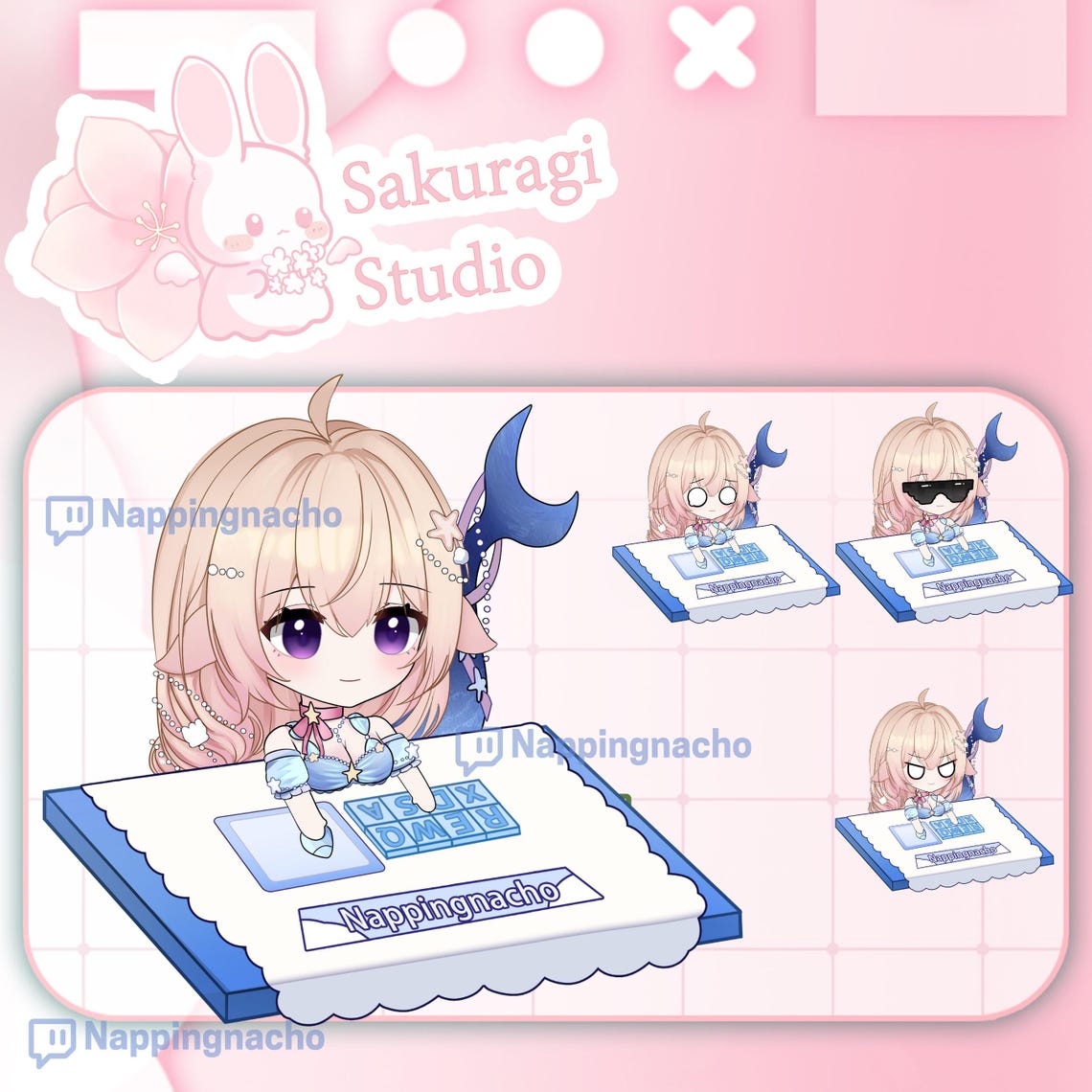 Custom Live2d Chibi Vtuber - Default Package - Fully Rigged, Ready to ...