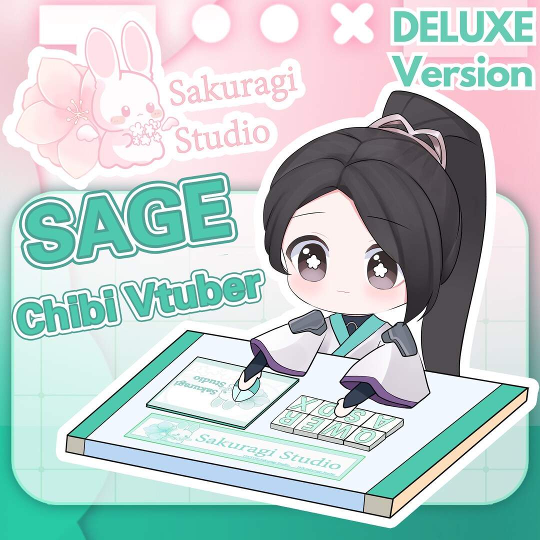 Sage Valorant Chibi Vtuber LIVE2D Model, Rigged, Ready to Use, Skills ...