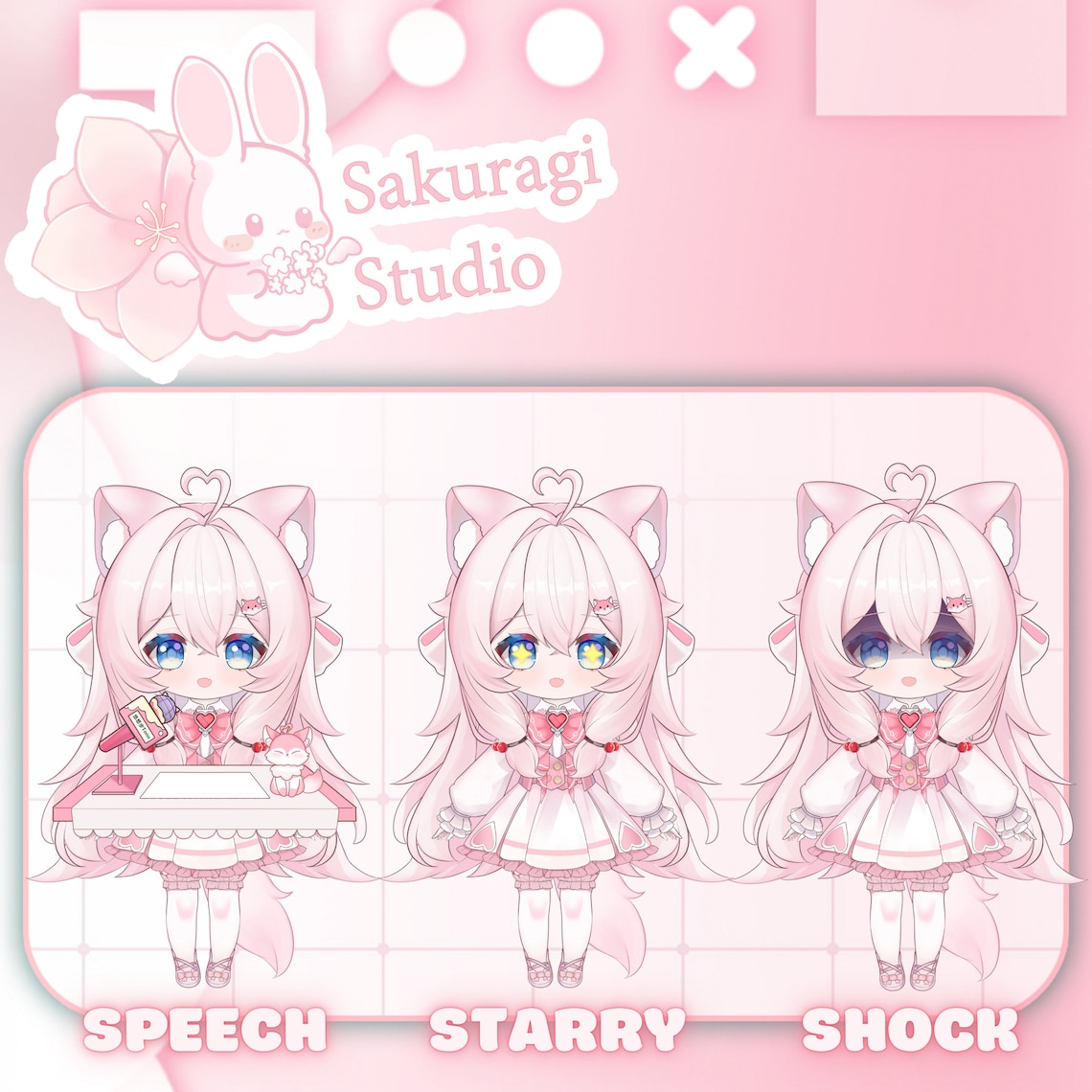 Custom Commission Chibi Vtuber Full Body Live2d Model - Fully Rigged ...