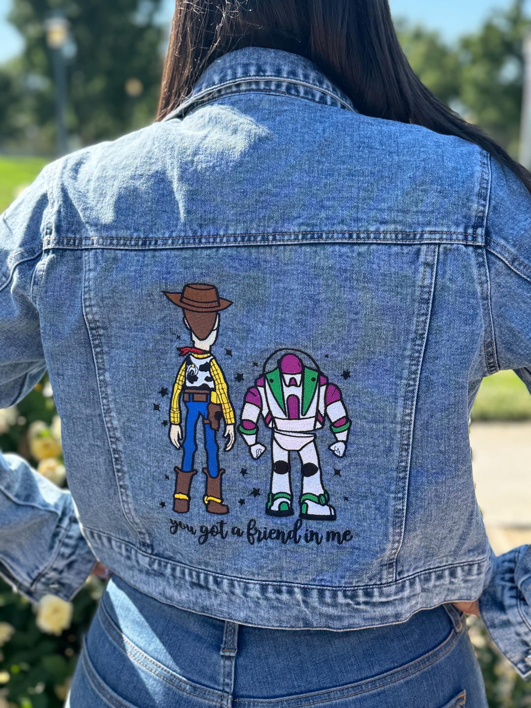 Toy Story Jean Jacket, Toy Story Embroidered Jean Jacket, Woody & Buzz ...