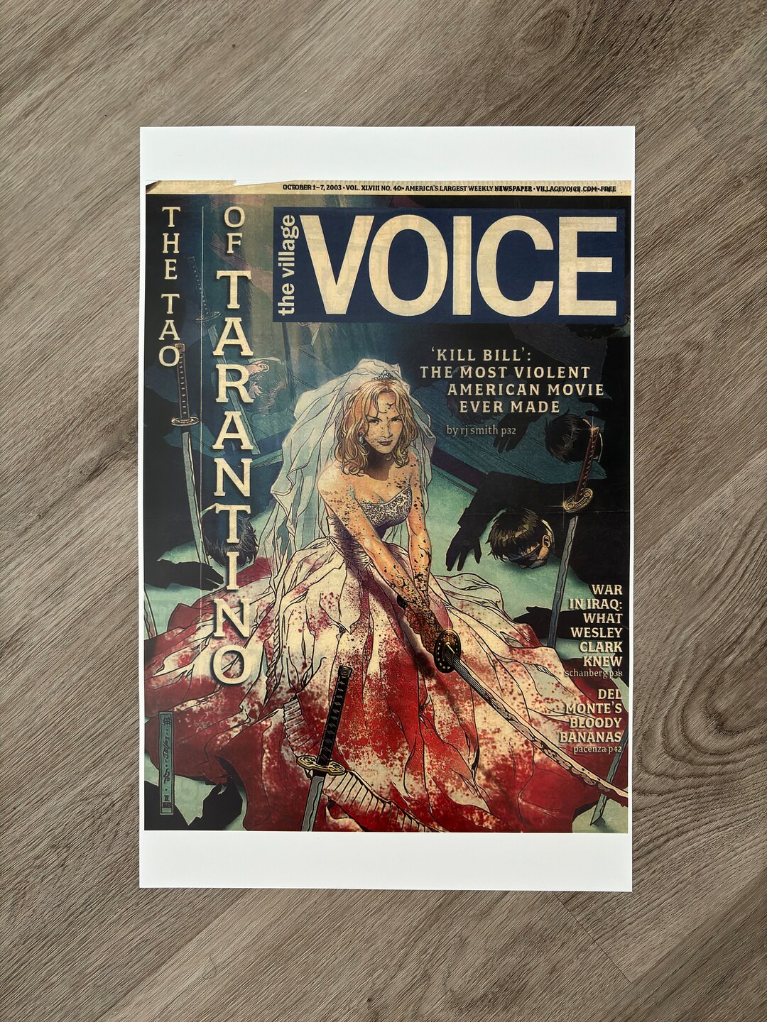 Village Voice Kill Bill Print - Etsy