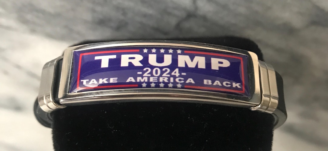 Trump 2024 Take America Back Bracelet | MAGA Bracelet | Silicone and ...