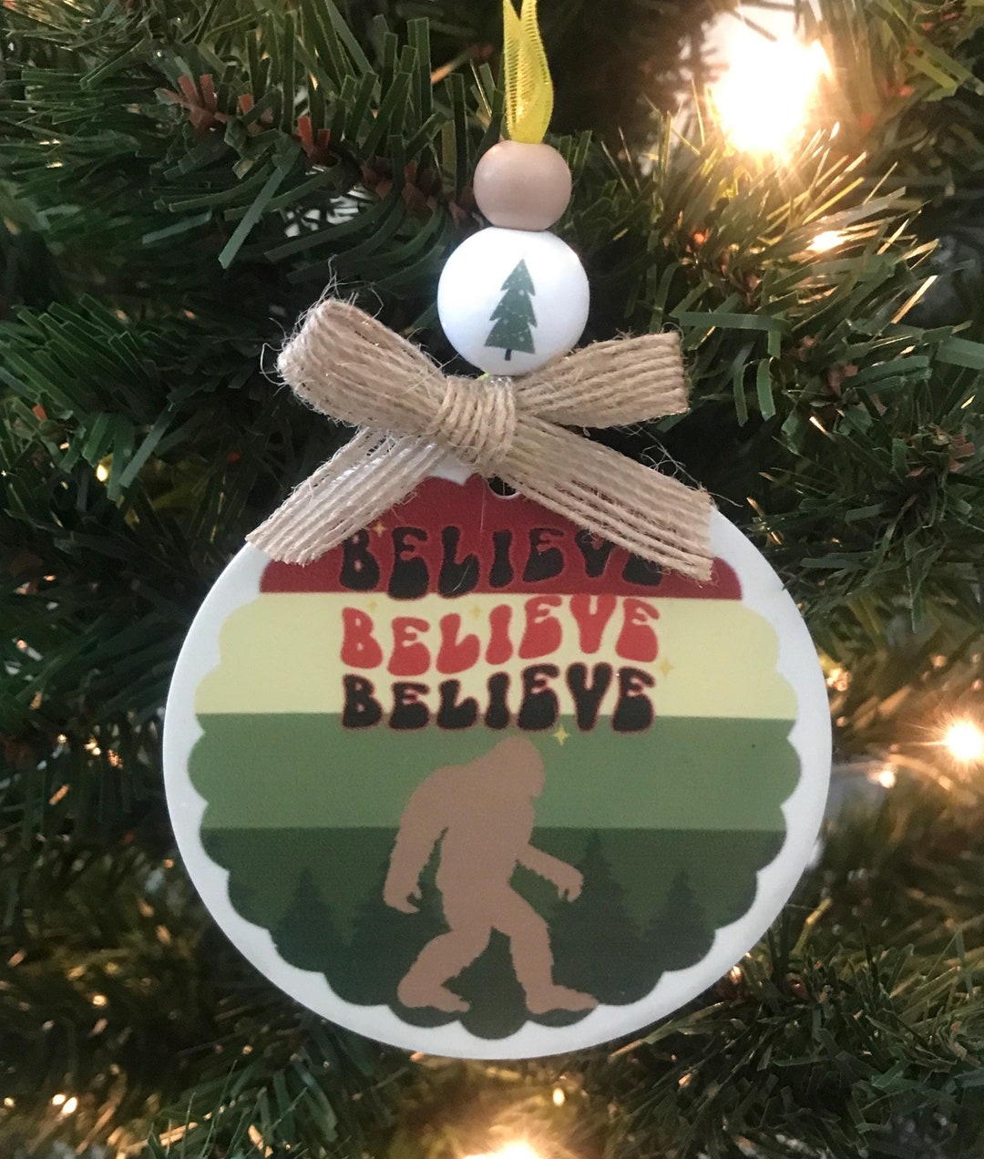 Sasquatch Christmas Ornament Bigfoot Christmas Tree Ornament American ...