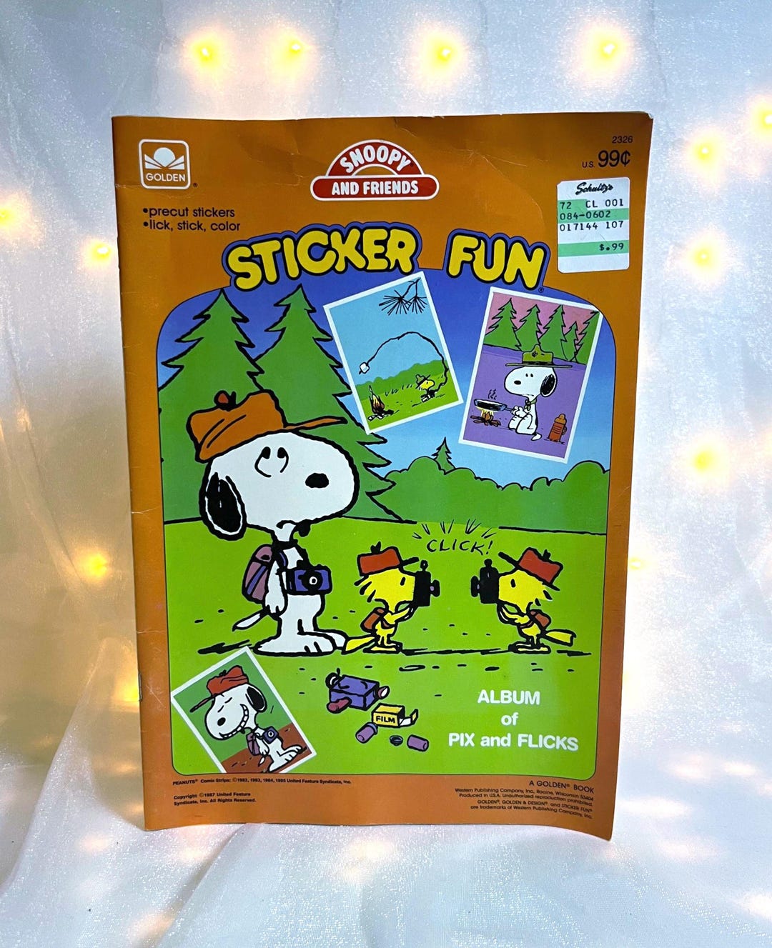 Vintage 1987 Snoopy and Friends Sticker Fun Activity Book Retro 80s ...