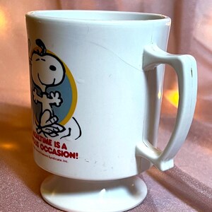 Vintage 1958 Snoopy Mealtime is A Joyous Occasion Children’s Cup Retro ...