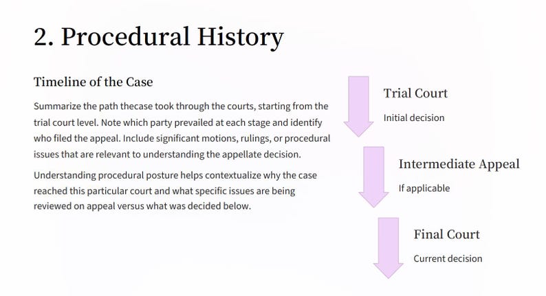 Law School Case Brief Guide - Etsy