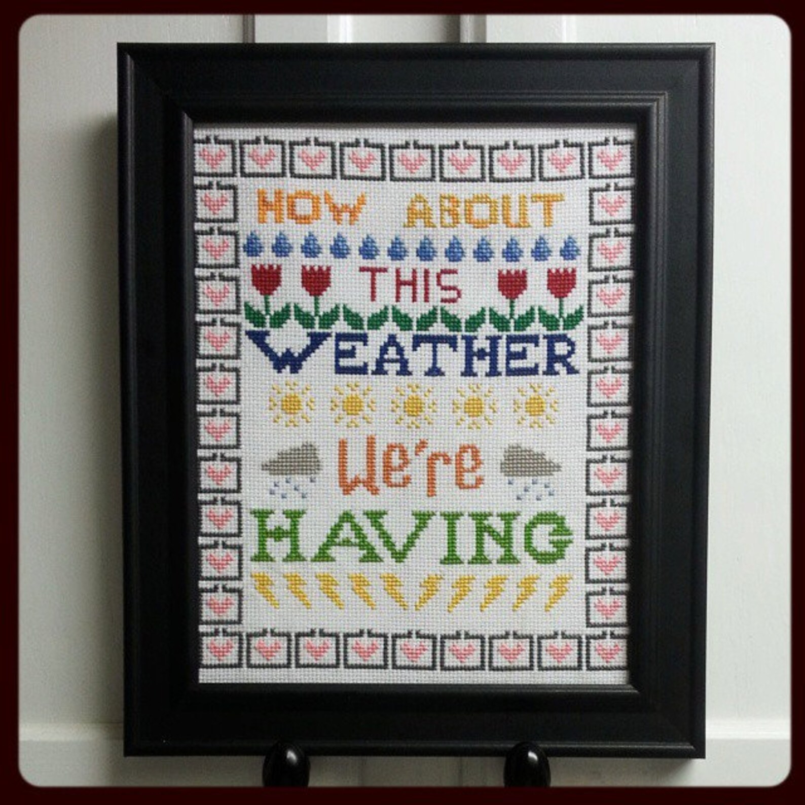 How About This Weather Sampler Pattern Download | Etsy