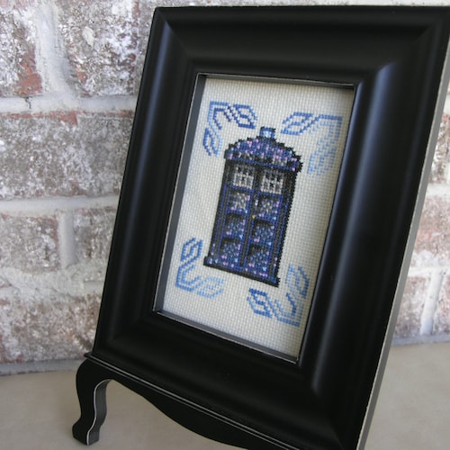 Dr. Who Tardis Stained Glass Cross Stitch Pattern Cross Stitch - Etsy