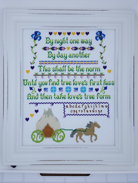 Shrek fiona's Curse Sampler Counted Cross | Etsy Hong Kong