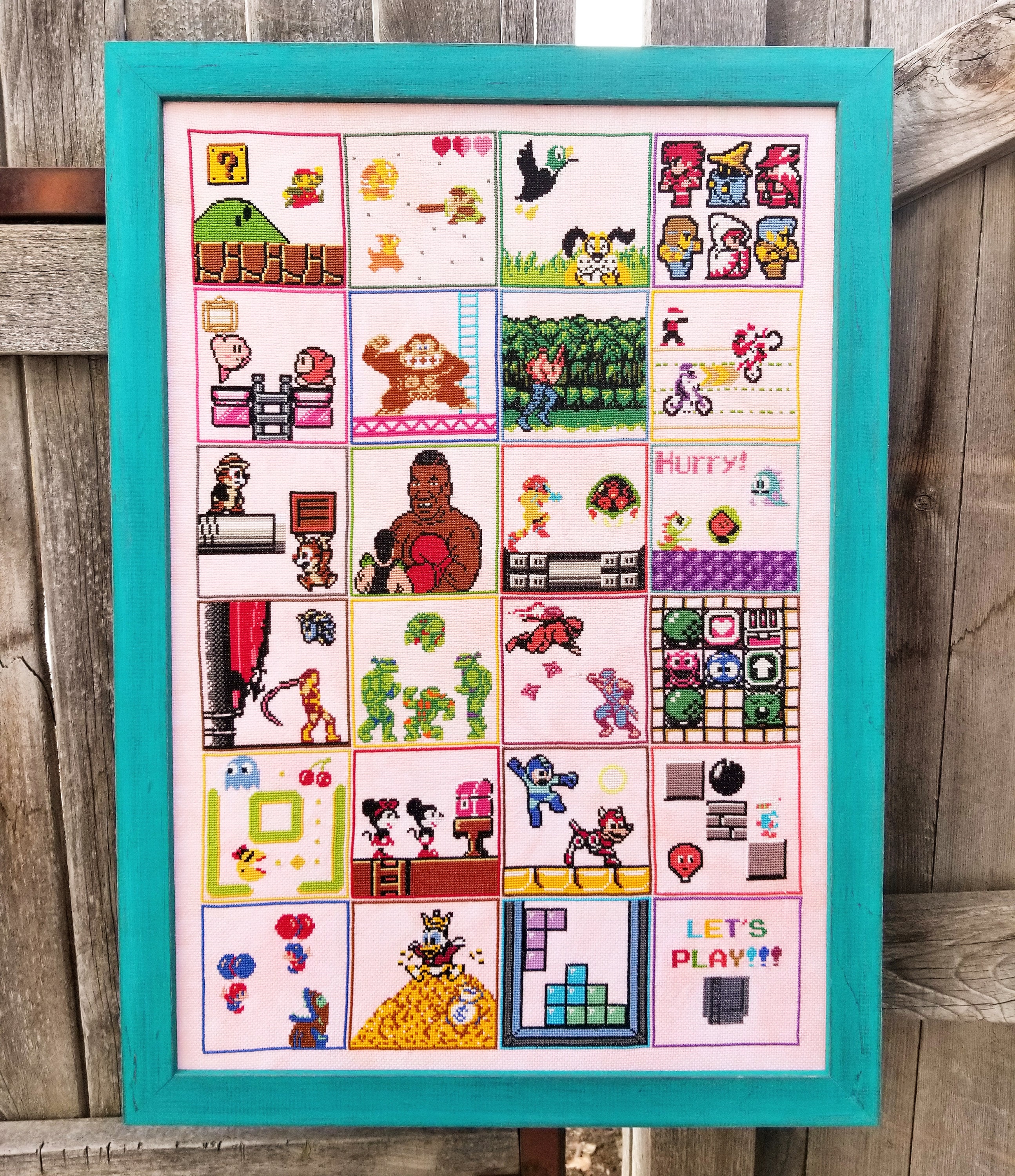 NES SAL 2017 - Complete Digital Video Game Sampler Cross Stitch Pattern ...