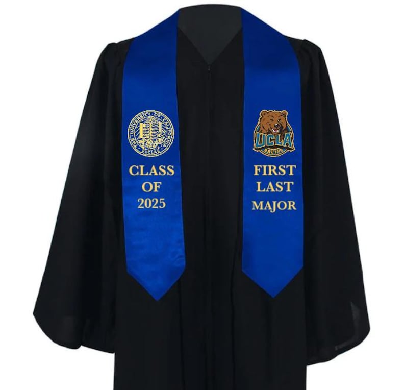 Custom Graduation Stole, Satin Graduation Stole, Satin Graduation Sash ...