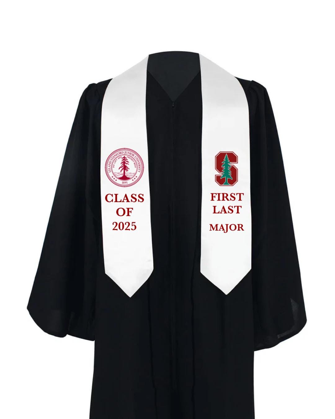 Custom Graduation Stole, Satin Graduation Stole, Satin Graduation Sash ...