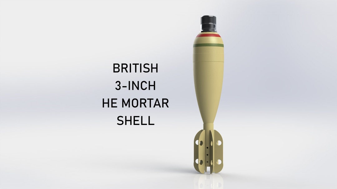 Ww2 British 3 Inch Mortar Shell Made From Plastic in Correct Colours - Etsy