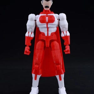 Low Poly Polygon 3D Printed Dynamic Figurines - Invincible and Omni-man ...