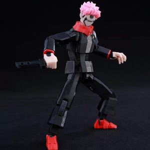 Low Poly Polygon 3D Printed Dynamic Figurines - Sukuna Gojo Satoru Toji ...