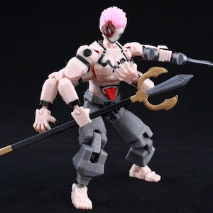 Low Poly Polygon 3D Printed Dynamic Figurines - Gojo Satoru Sukuna Toji ...