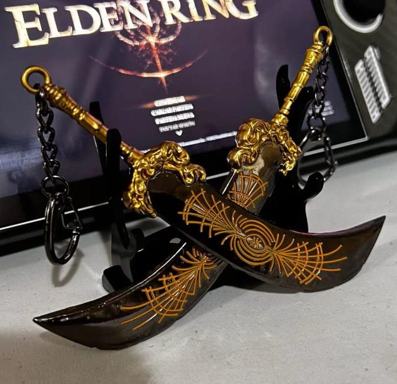 Elden Ring Shadow of the Erdtree Miniature Keychain Replica Radahn ...