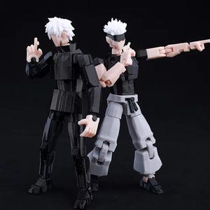 Low Poly Polygon 3D Printed Dynamic Figurines - Sukuna Gojo Satoru Toji ...