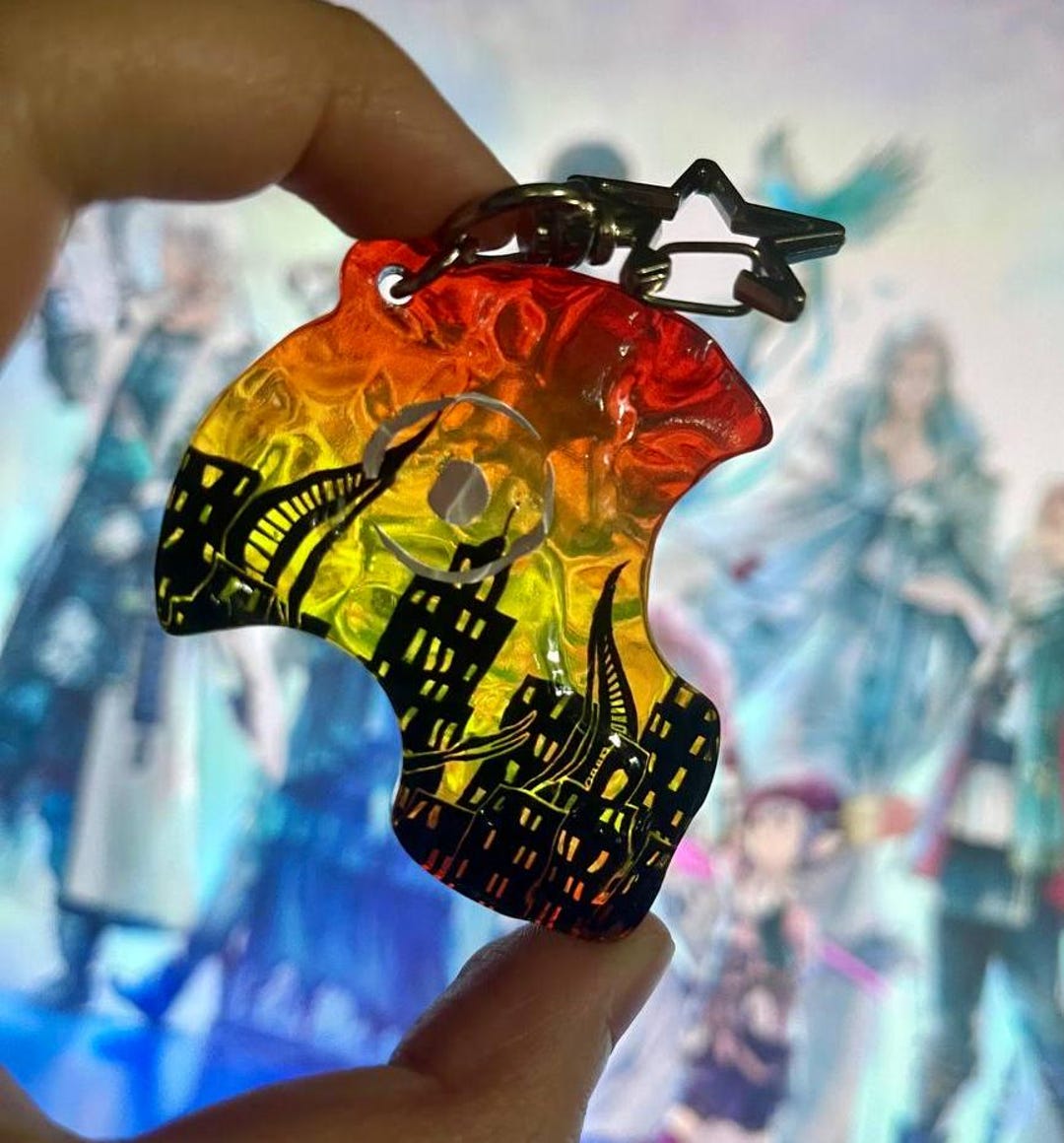 FF14 FFXIV Azem / Emet Selch Amaurot Soul Stone Crystal Keychain by ...