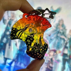 FF14 FFXIV Azem / Emet Selch Amaurot Soul Stone Crystal Keychain by ...