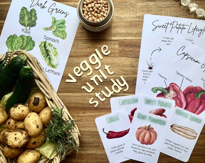 Vegetable Unit Study Homeschool / Educational Resource - Etsy