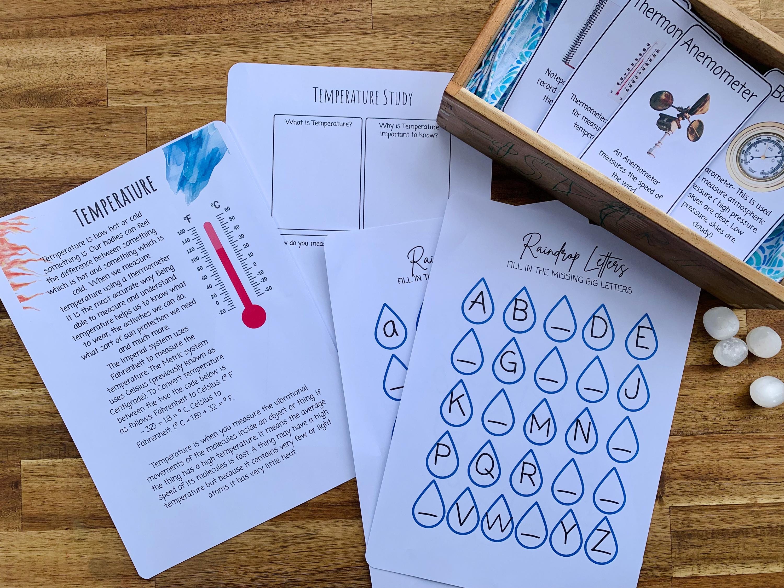 Weather Meteorology Unit Study, Homeschool Educational Resource ...
