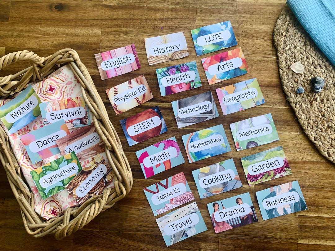 Subject Curriculum Labels Tags Homeschool / School Educational Resource ...