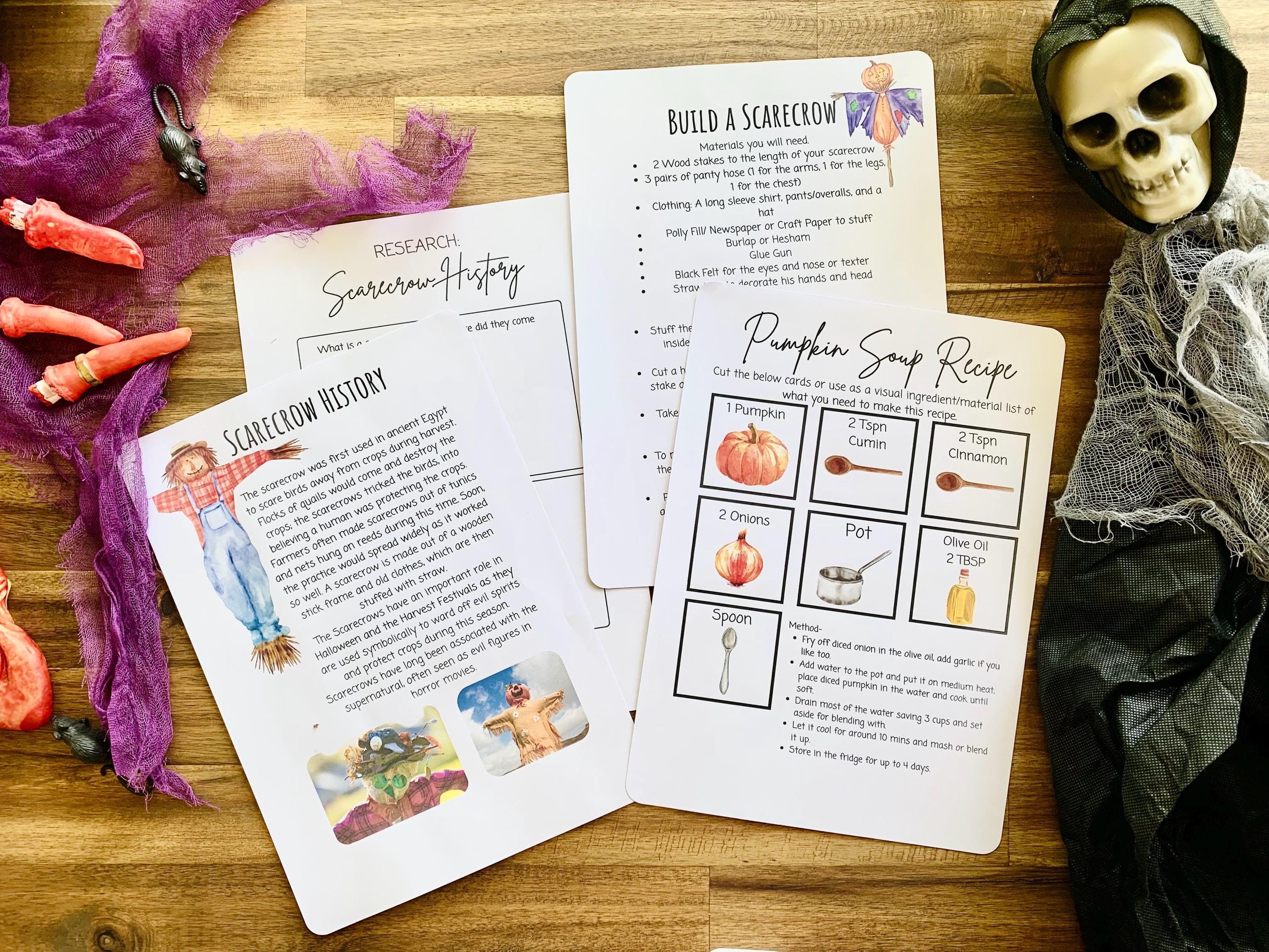 Halloween Mini Unit Study Homeschool, Educational Resource, Morning ...