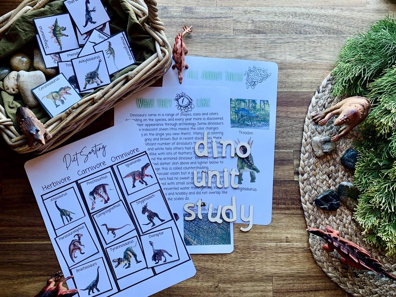 Dinosaur Unit Study Homeschool / Educational Resource - Etsy