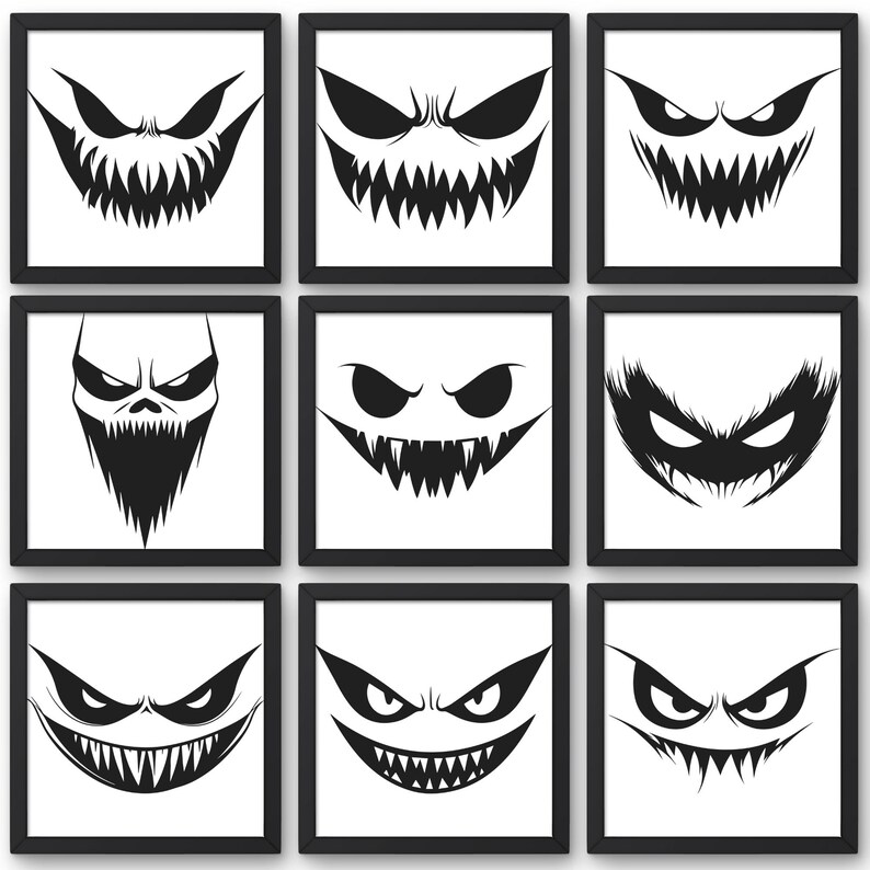 70 Scary Demon Faces, Monster, Horror, Demonic, Evil, Teeth, Smile ...