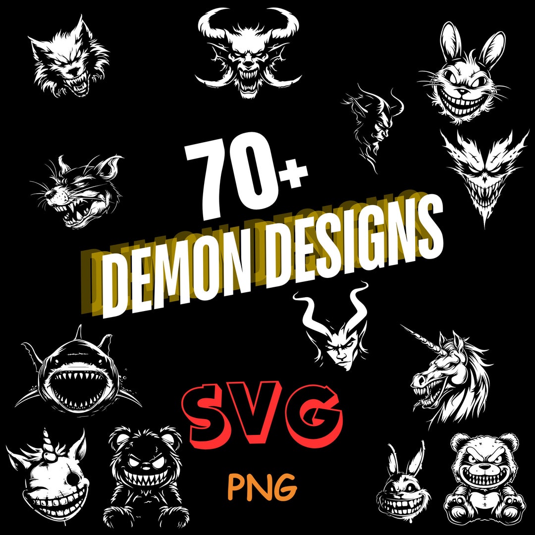 70 + Demons Vectors SVG , High Quality PNG 300 DPI Transparent ...