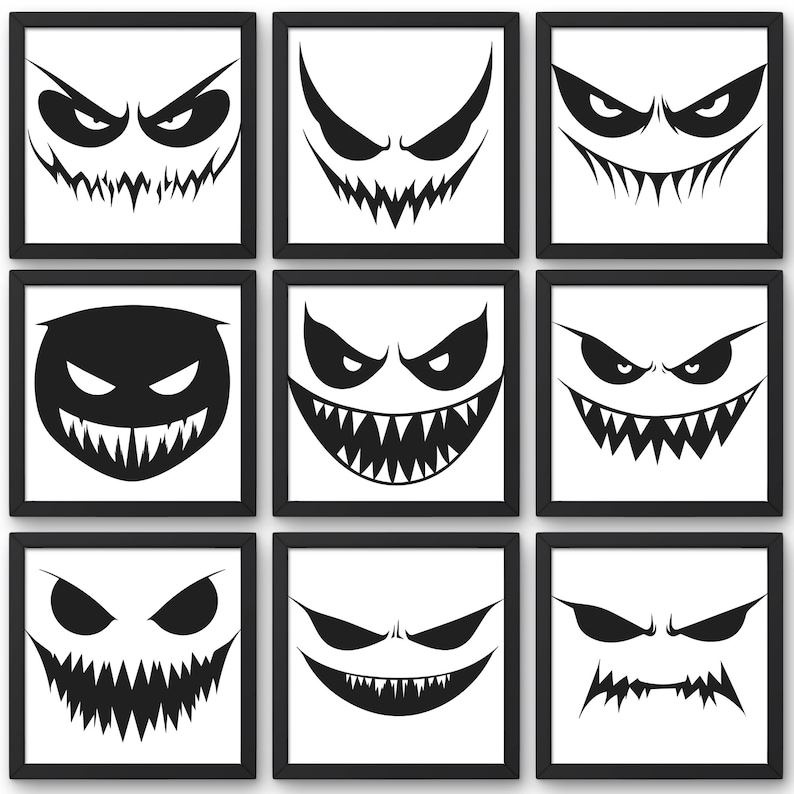 70 Scary Demon Faces, Monster, Horror, Demonic, Evil, Teeth, Smile ...