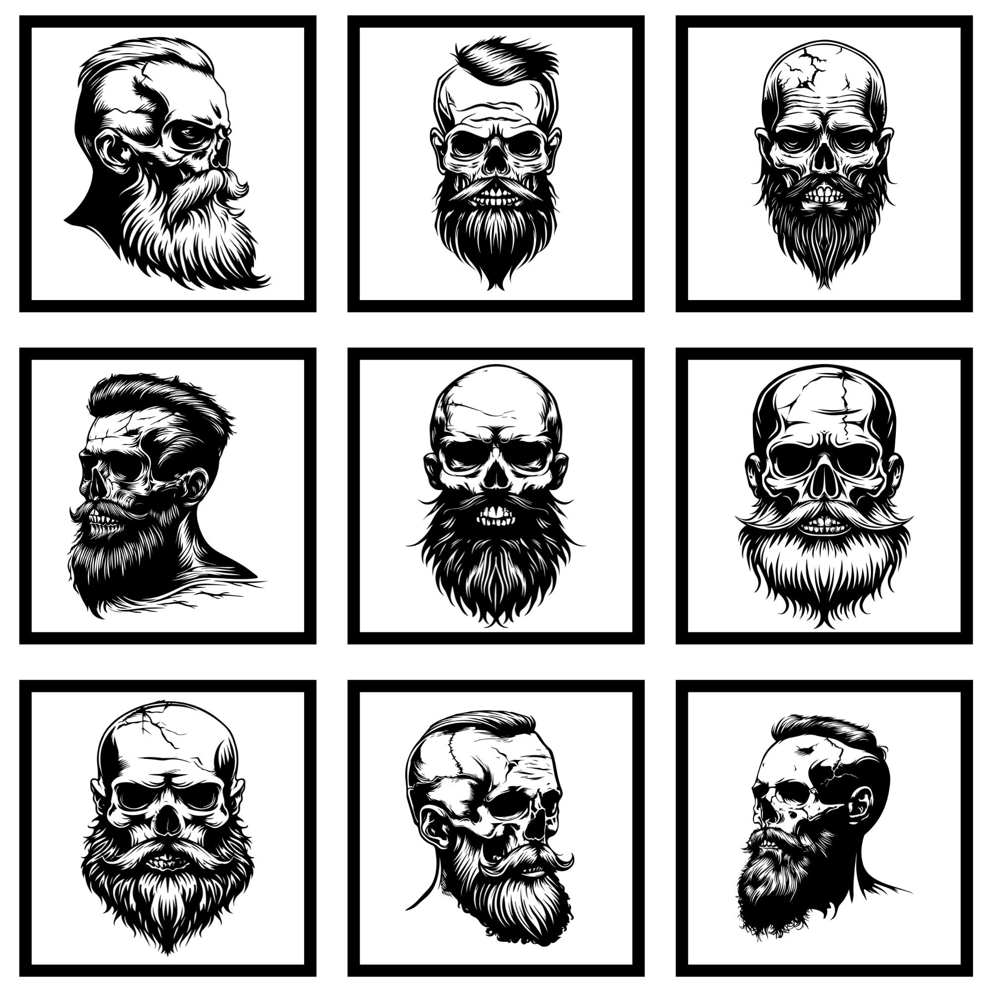 40+ Undead Skull Designs, Zombies, Skeletons (SVG PNG) - Etsy
