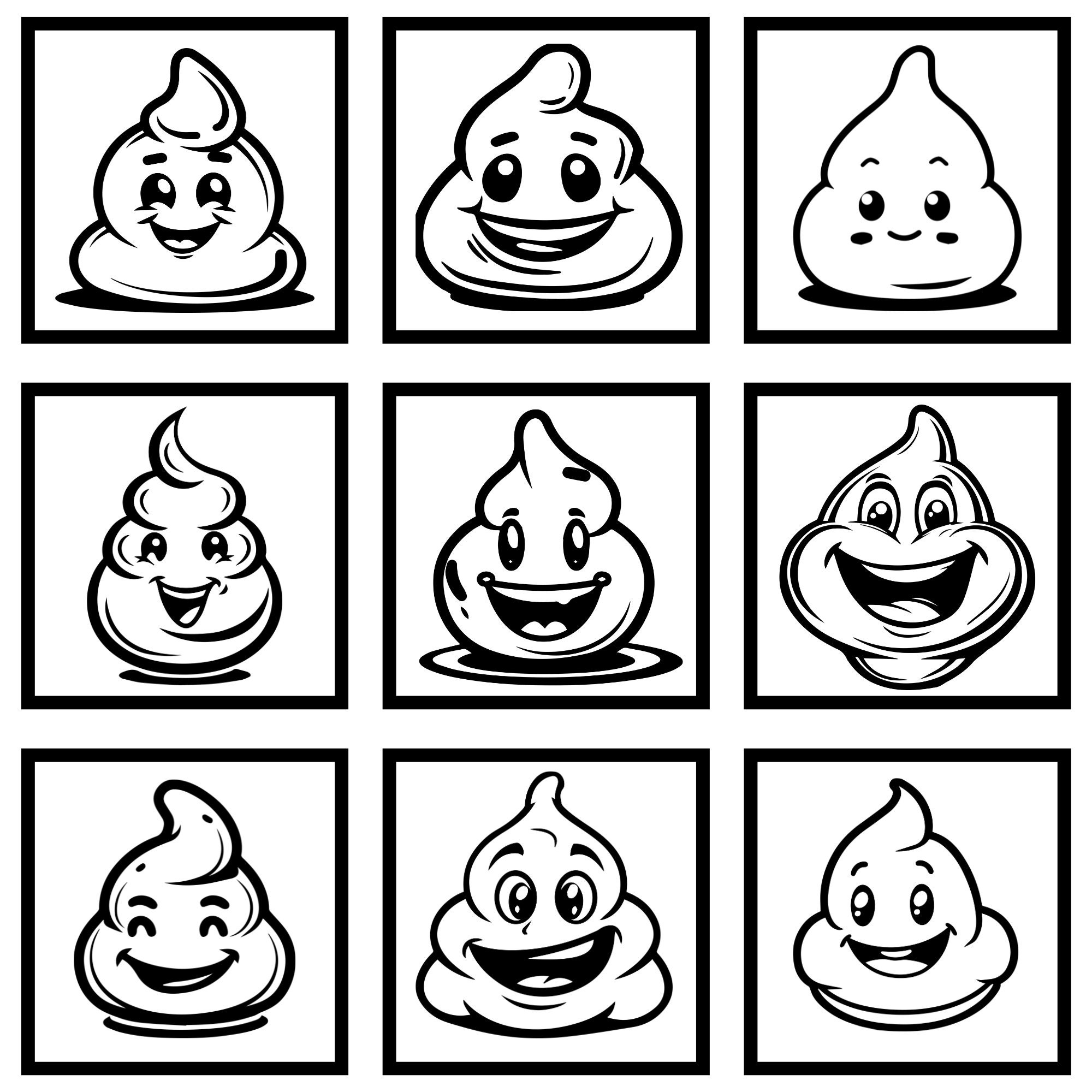 30+ Happy Poops, Craps, Digital Files, SVG, 300 DPI Transparent ...