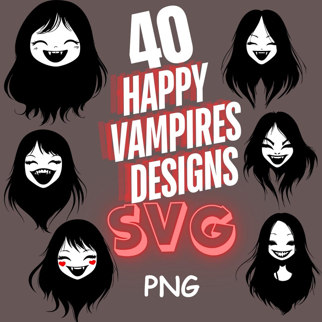 40 Super Cute Happy Vampires Designs, Transylvania, Dracula, Blood, 300 ...