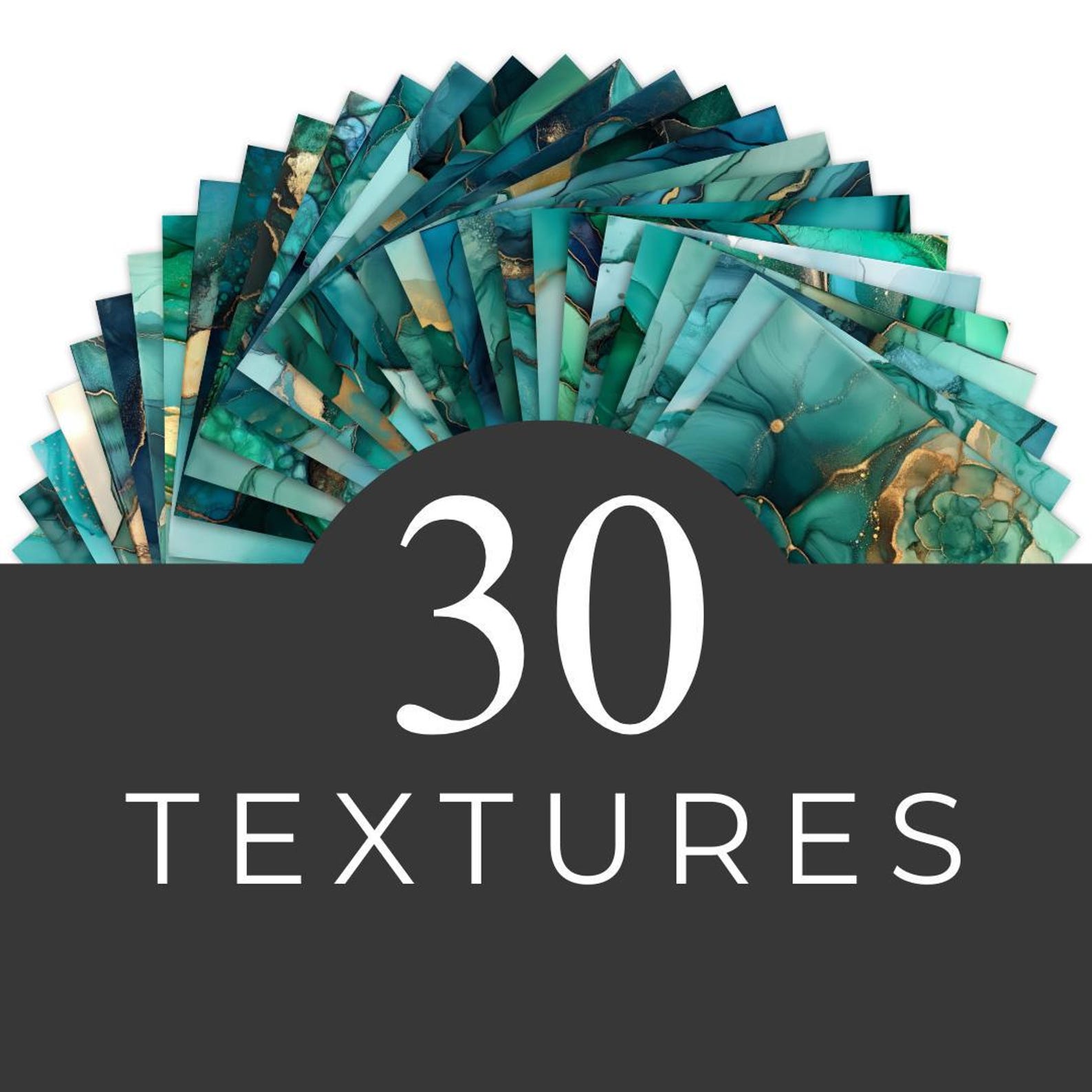 Alcohol Ink Emerald Green and Gold Texture Pack, Geode, Agate, Splash ...