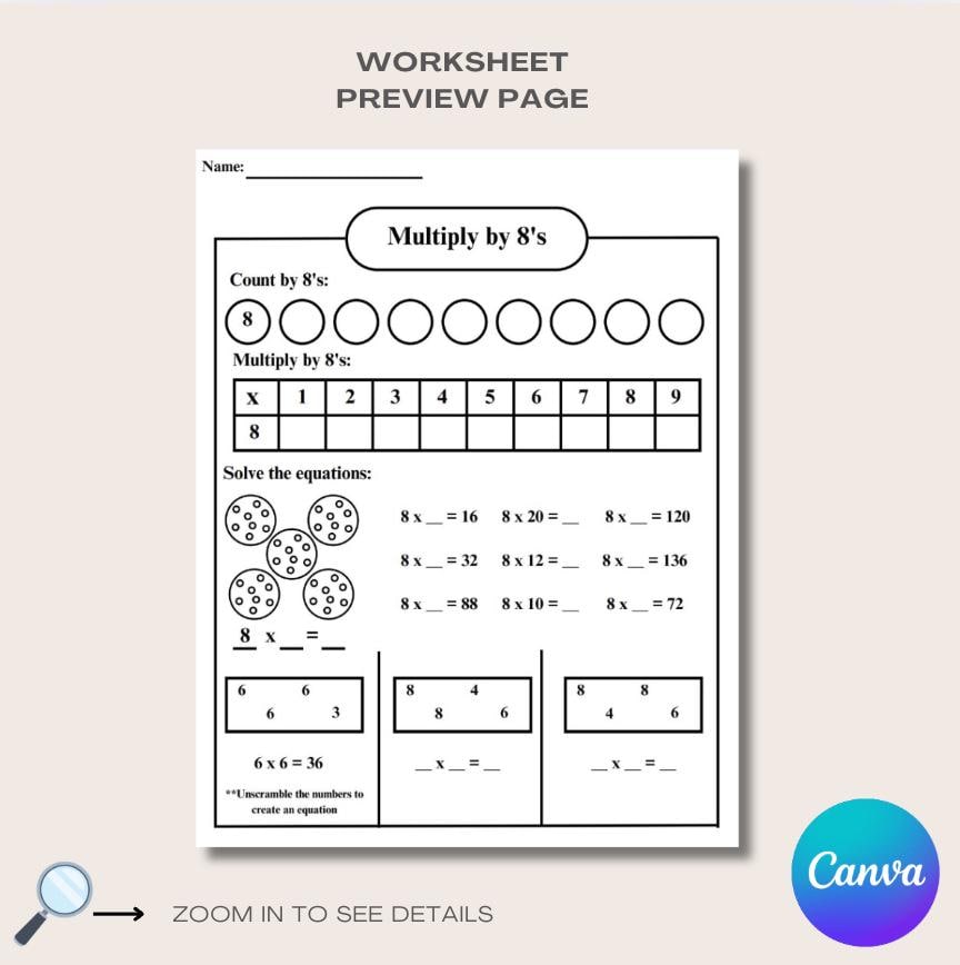 Multiplication Numbers 2-9 | Times Tables Practice | Multiplying Single ...