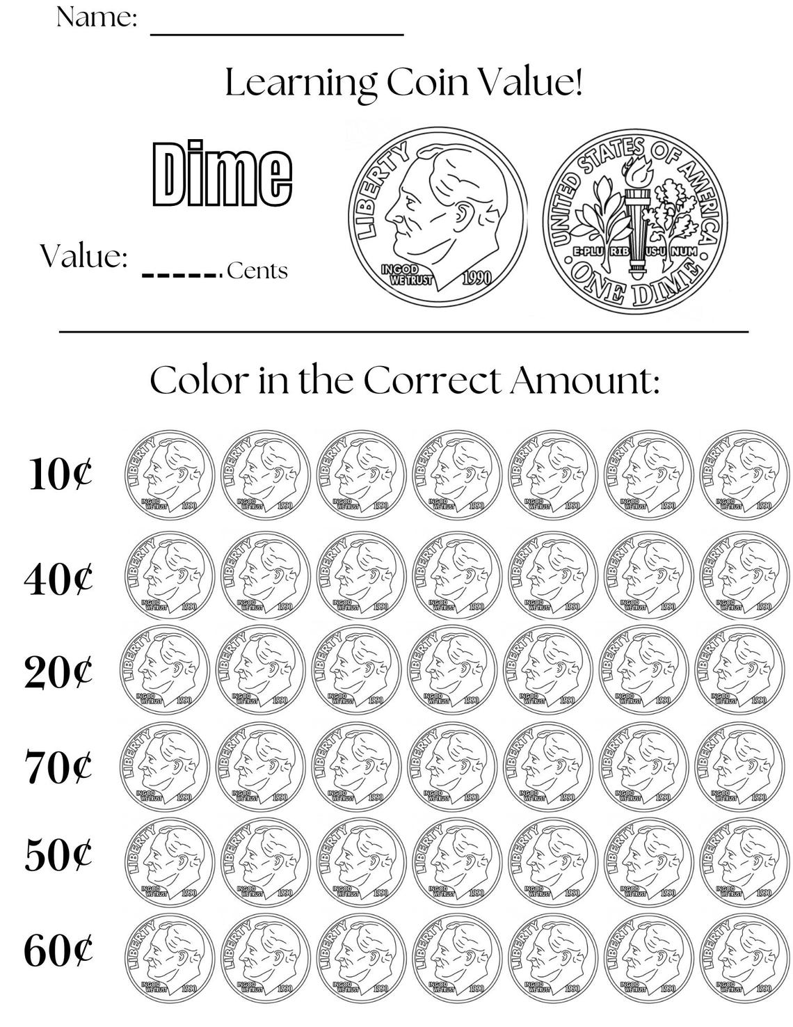 Counting Money Worksheet Bundle | Learning Coin Value | Back to School ...