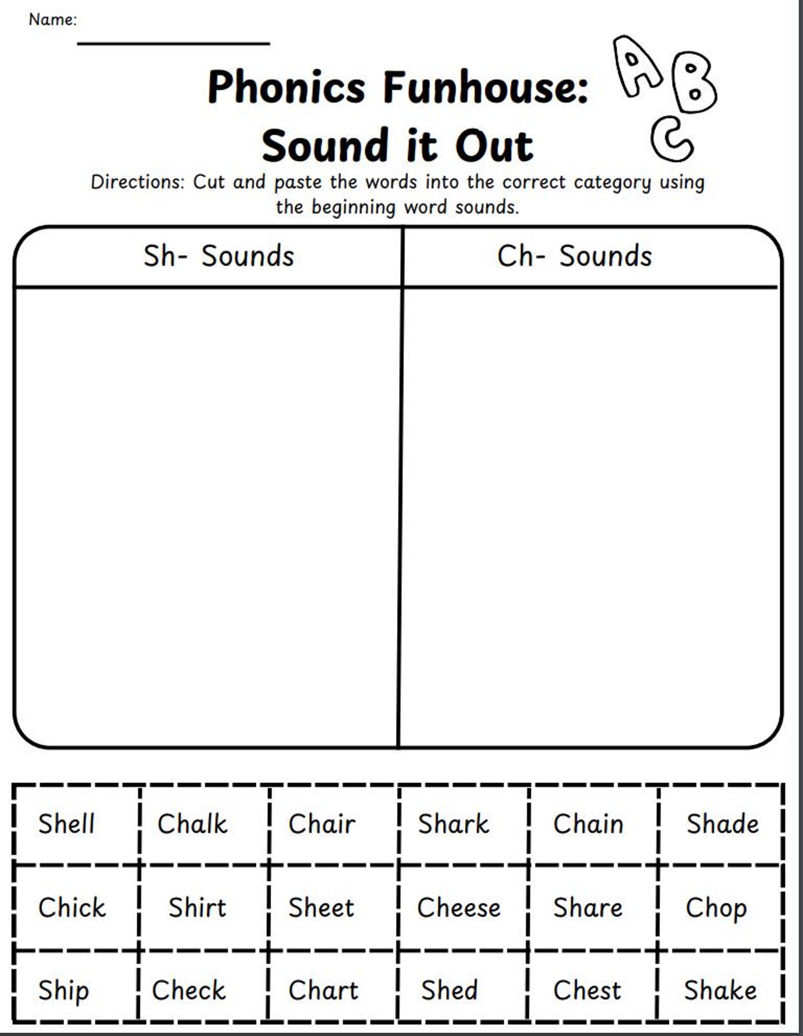 Phonics Word Family Worksheets | CVC, Rhyming, Short Vowels | Cut and ...