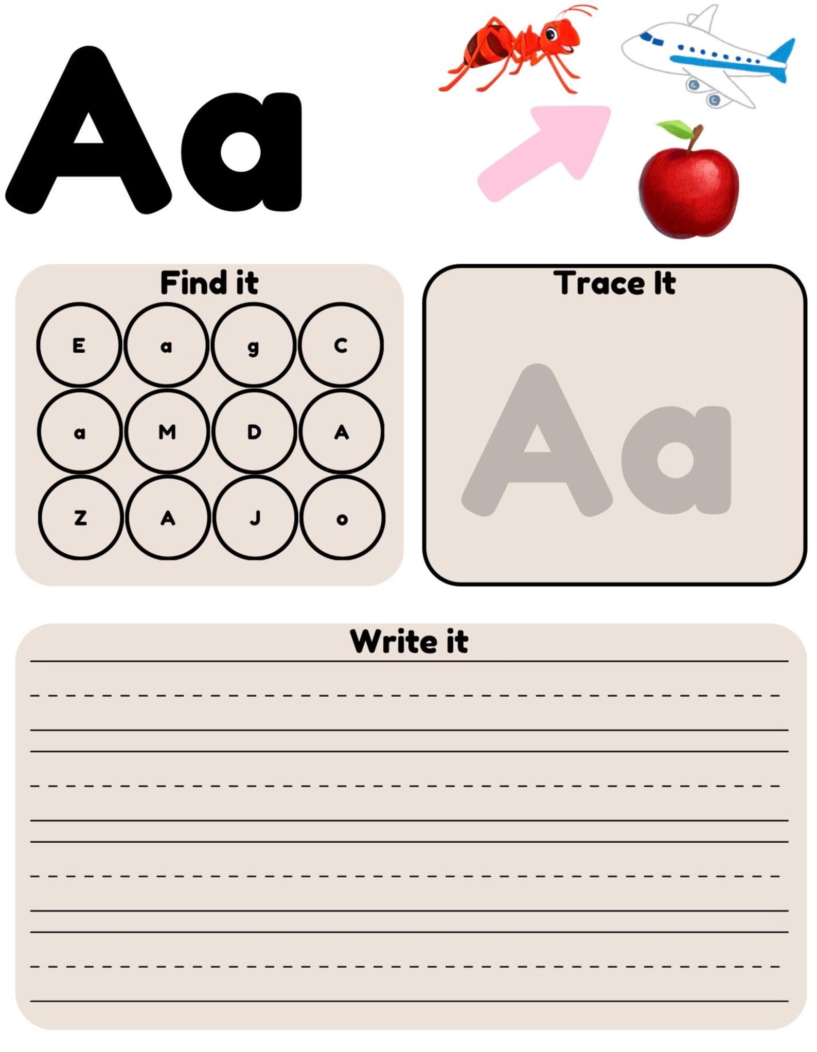 A-Z Alphabet Worksheet Bundle | Recognizing the Alphabet | Back to ...