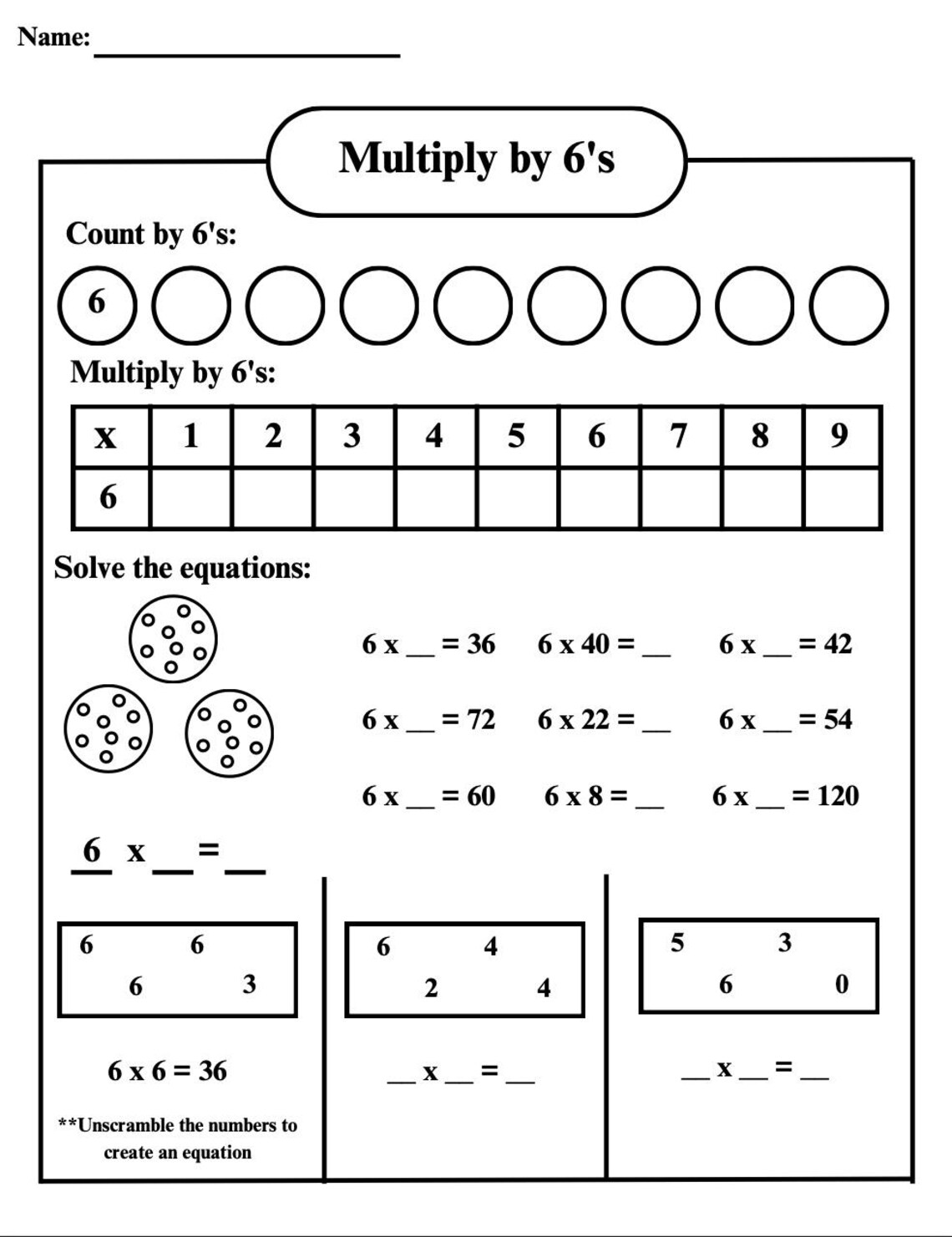 Multiplying Numbers 2-9 | Printable Multiplication Worksheet | 3rd ...