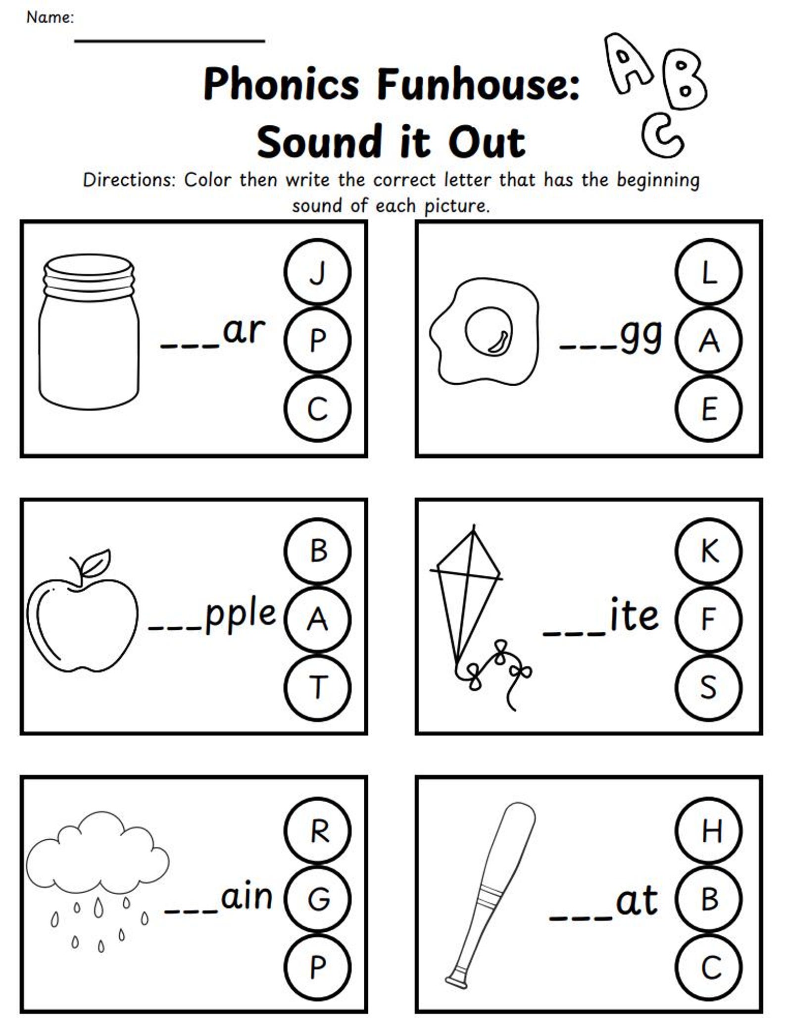 Phonics Word Family Worksheets | CVC, Rhyming, Short Vowels | Cut and ...