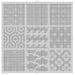 Japanese Sashiko Cross Stitch Pattern | Blue & White Geometric ...
