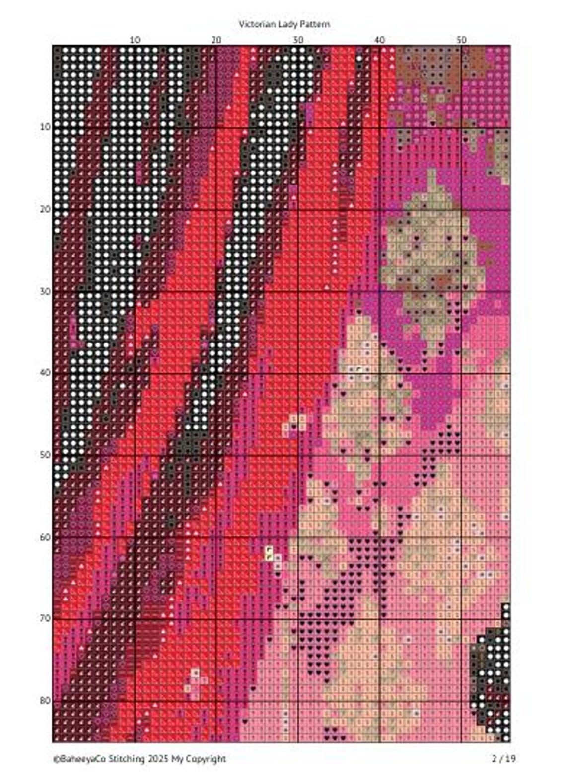 Victorian Lady Cross Stitch Pattern | Elegant Woman Reading (PDF ...