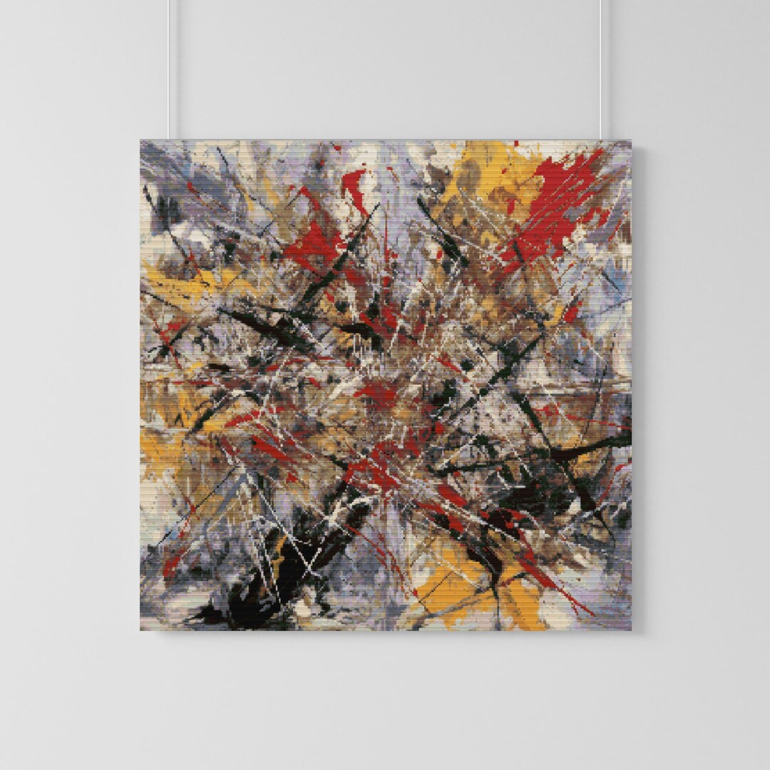 Abstract Painting Cross Stitch Pattern | Digital Download| Instant ...