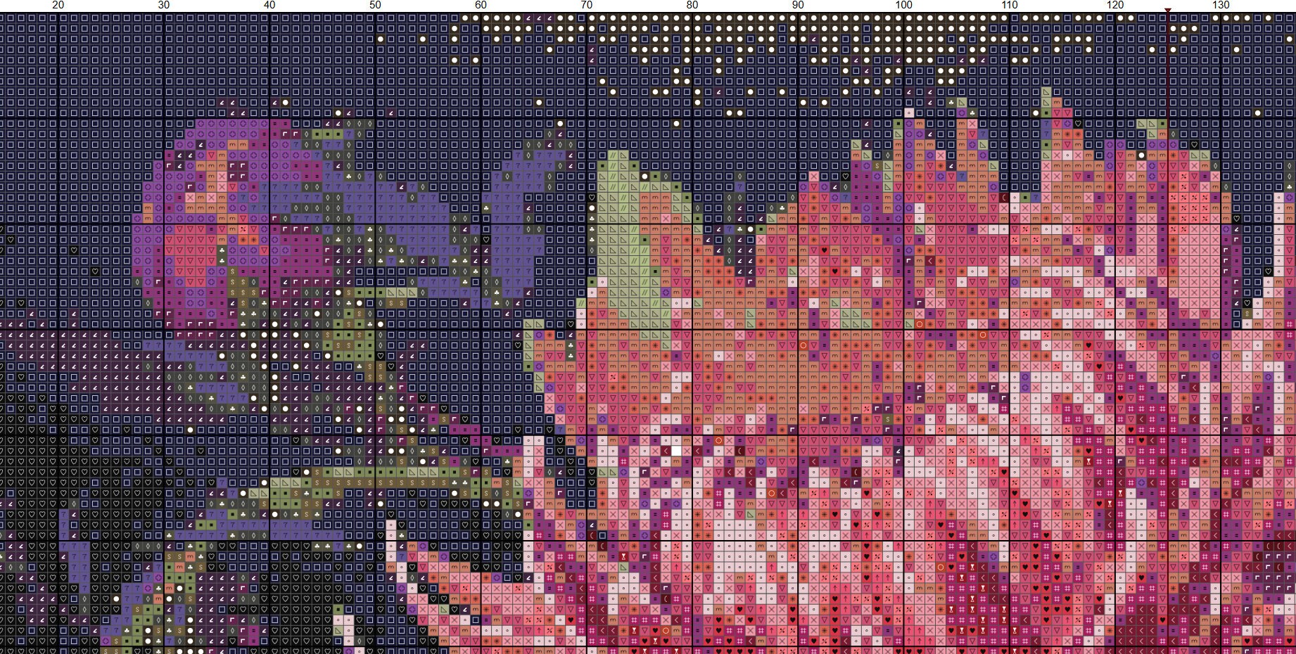 Midnight Garden Blooms Cross Stitch Pattern – Floral PDF (digital ...