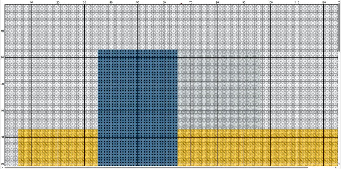 Bauhaus Block Cross Stitch Pattern – Geometric Embroidery Art (digital ...
